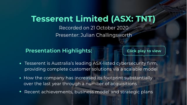 Tesserent Limited Investor Briefing - 21 October