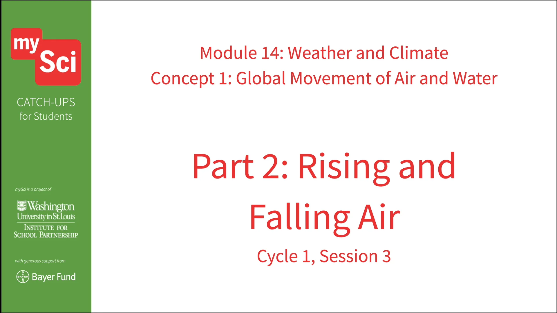 Rising and Falling Air on Vimeo