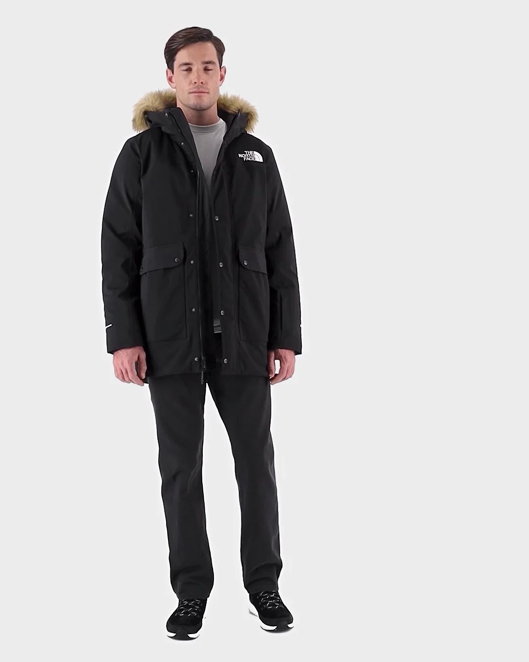 Defdown parka north face store