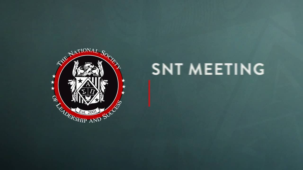 SNT Meeting 1 on Vimeo