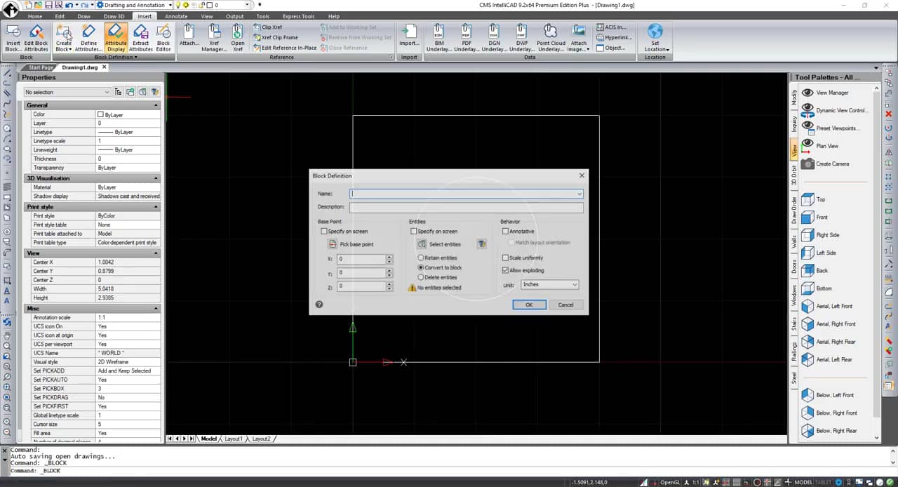 CMS IntelliCAD - Create a CAD block.mp4 on Vimeo