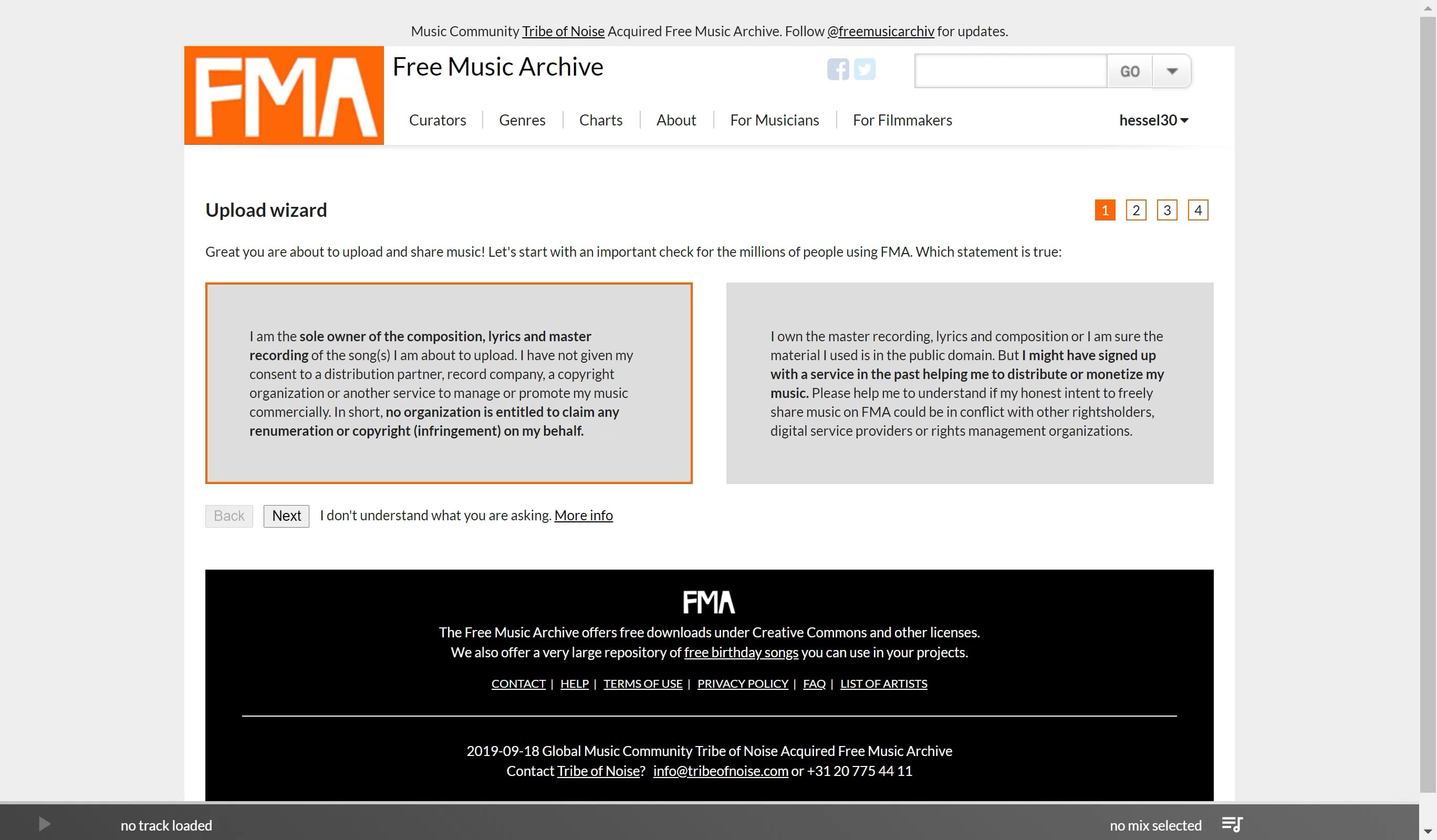 Upload Music to Free Music Archive (FMA) on Vimeo