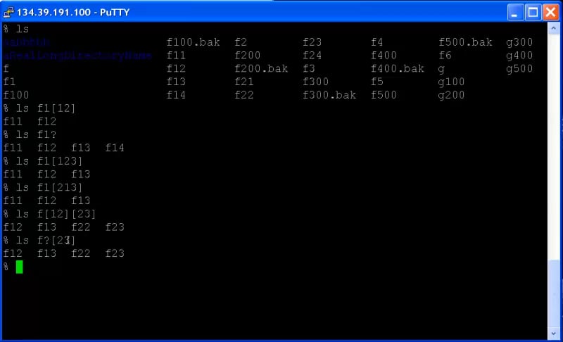 Linux 6c1 - Filename Globbing: Using Square Brackets to Match Specific ...