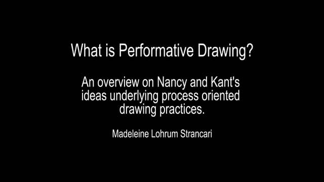 What is Performative Drawing? An Overview on Nancy and Kant's Ideas ...