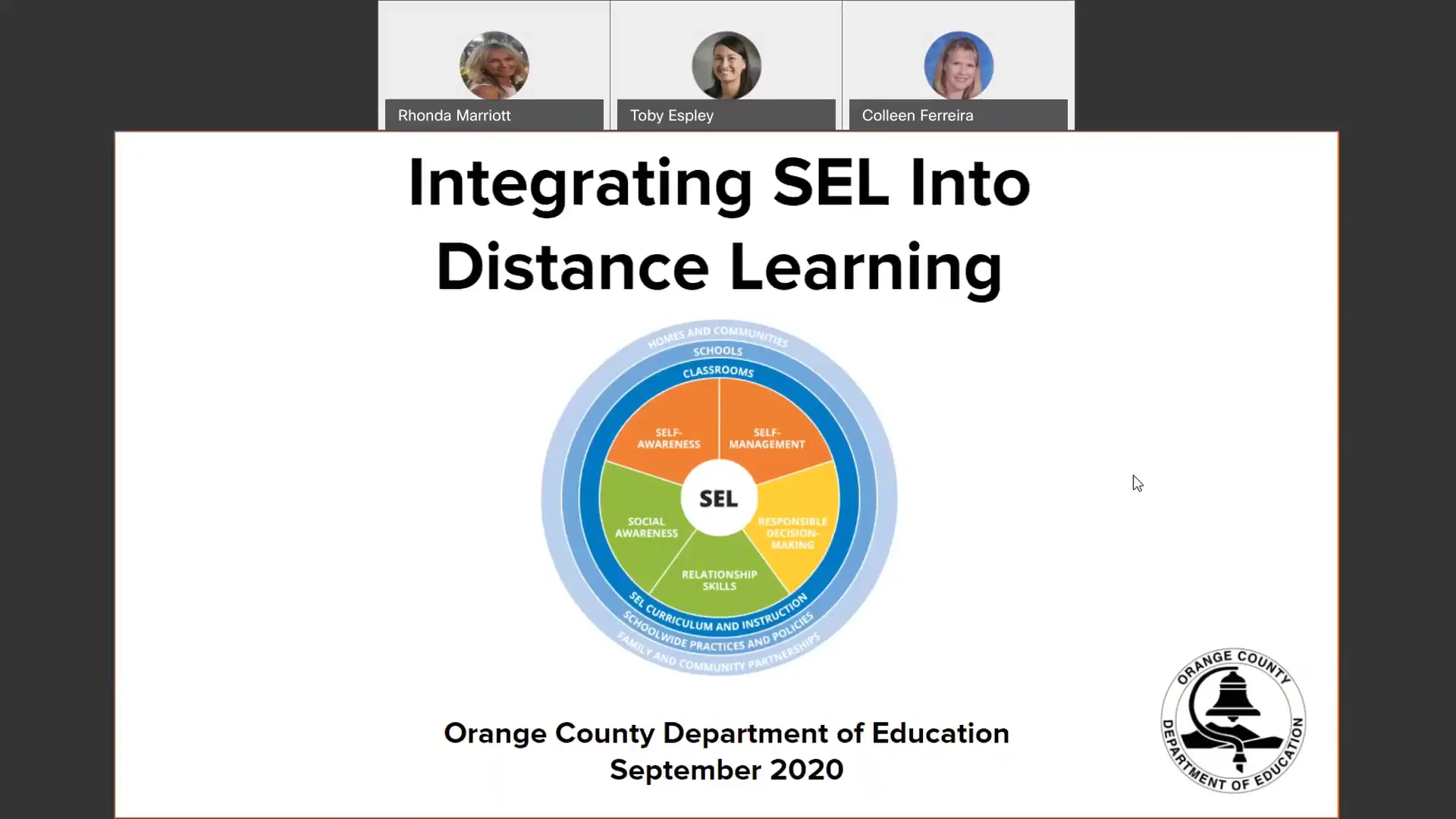 Integrating SEL Into Distance Learning Sept 2020 on Vimeo