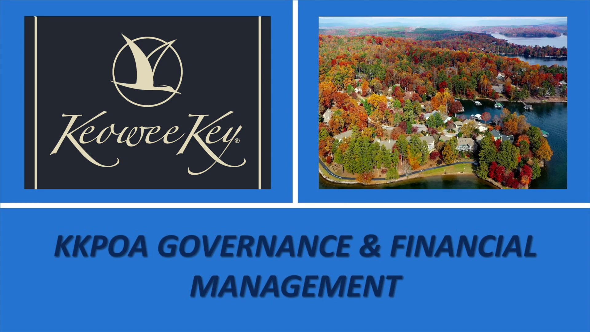 Keowee Key Forum Videos - How Governance and Finance are structured in ...