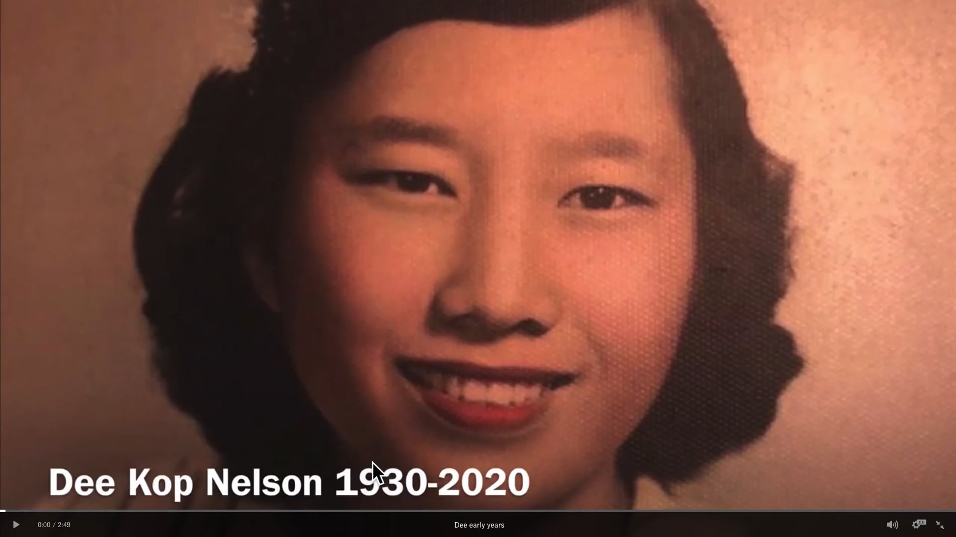Dolores "Dee" Nelson Celebration of Life on Vimeo