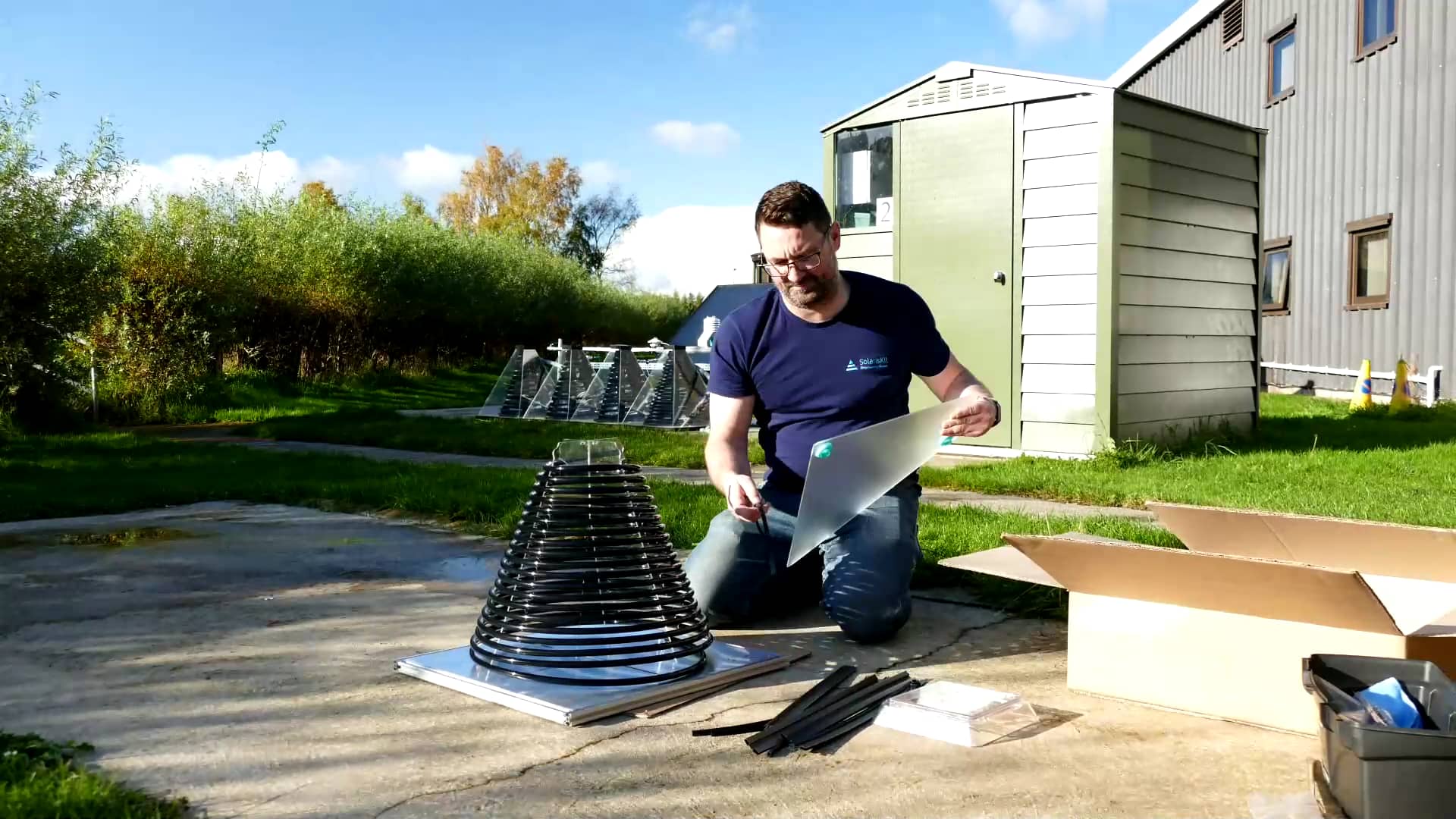 Assembling the SolarisKit flat-packable solar thermal collector on Vimeo