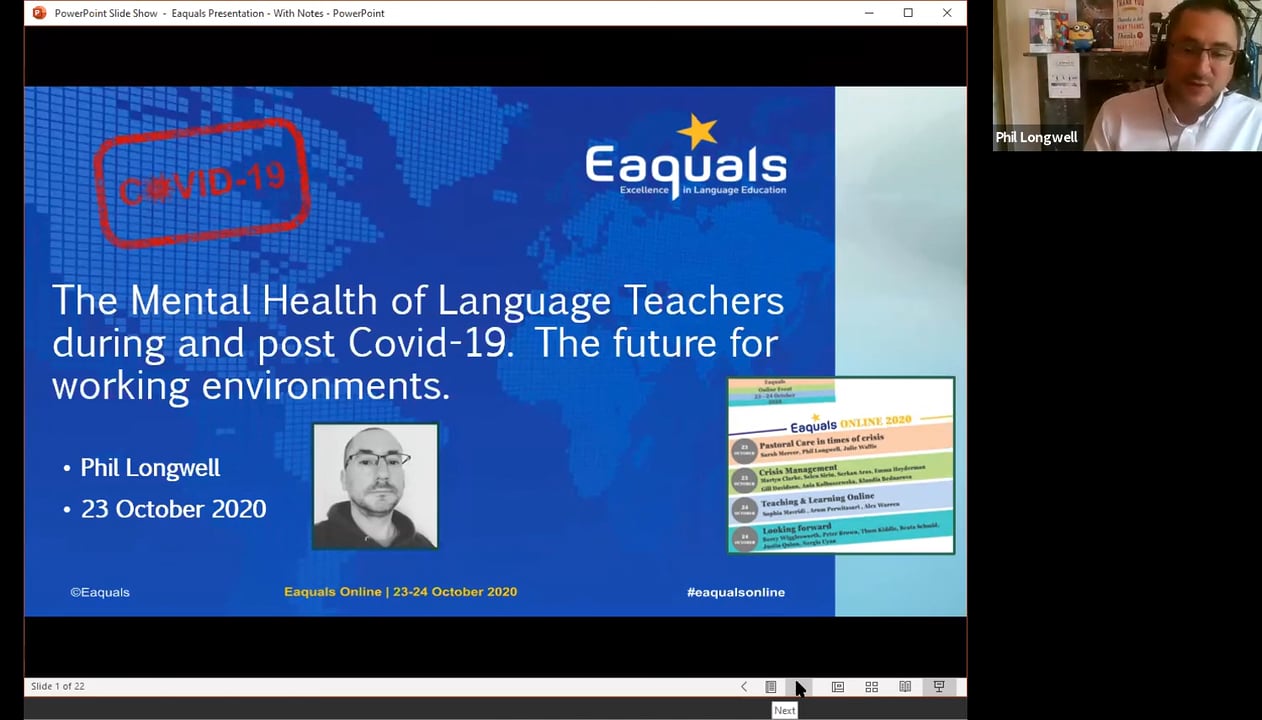 Phil Longwell The Mental Health of Language Teachers during and post ...