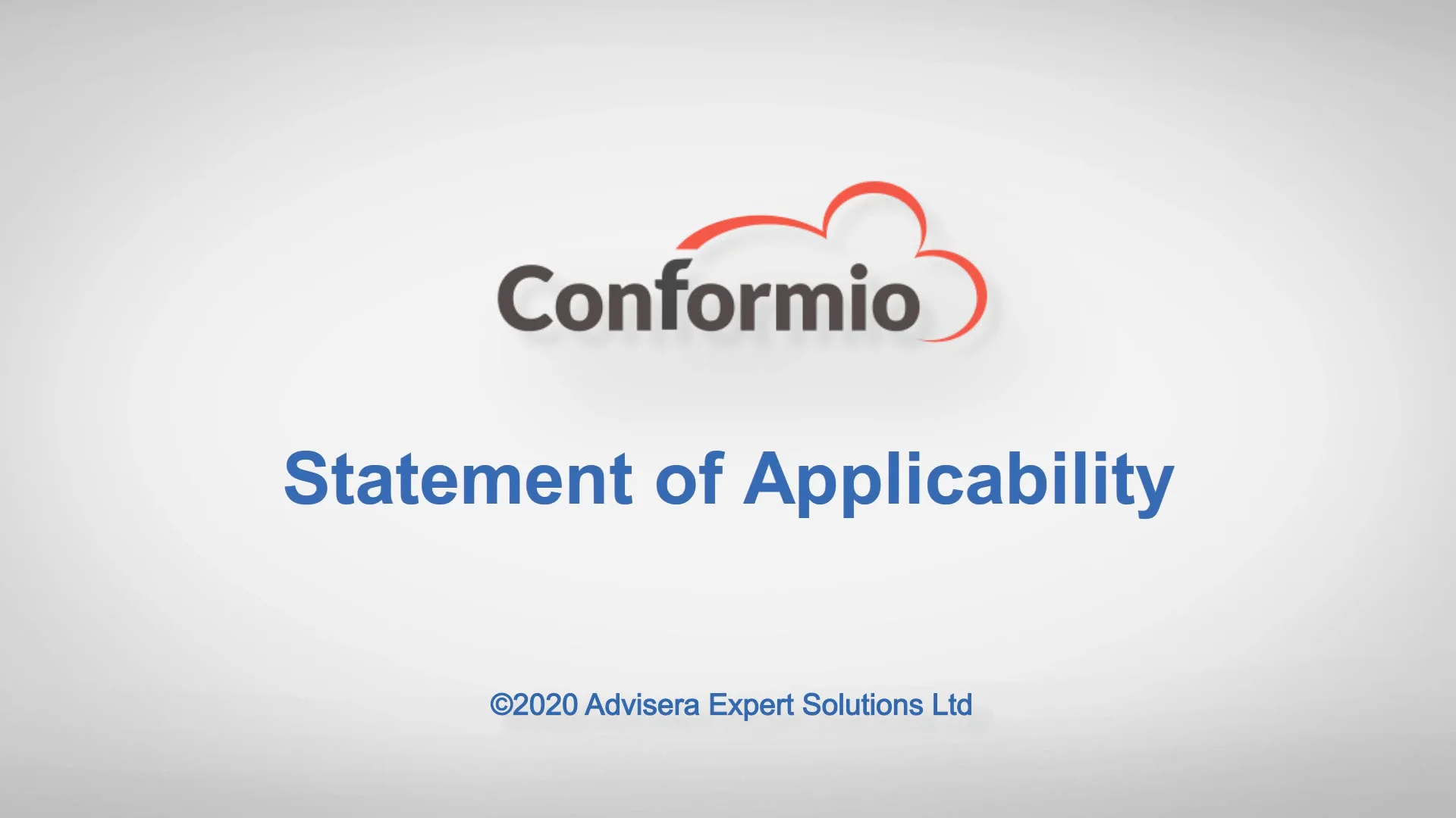 Statement of Applicability