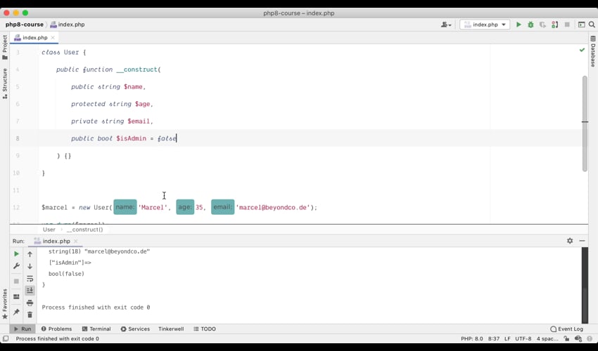Constructor Property Promotion - What's new in PHP 8 - Beyond Code Constructor Property Promotion - What's new in PHP 8 - Beyond Code