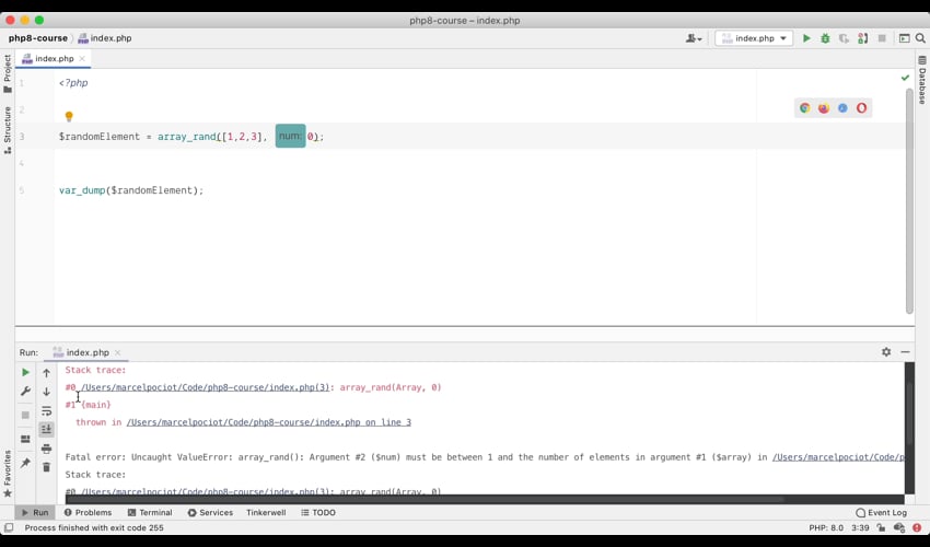 Value errors - What's new in PHP 8 - Beyond Code
