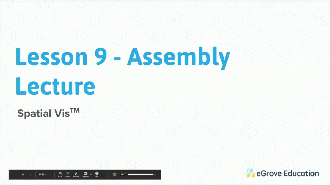 Spatial Vis Lecture | Lesson 9 - Assembly on Vimeo