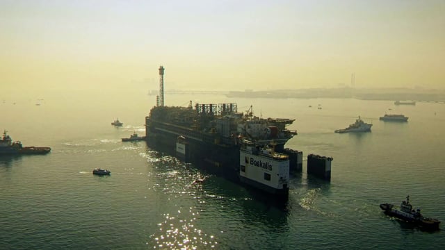 Boskalis BOKA Vanguard makes the record-breaking transport of FPSO P70 ...