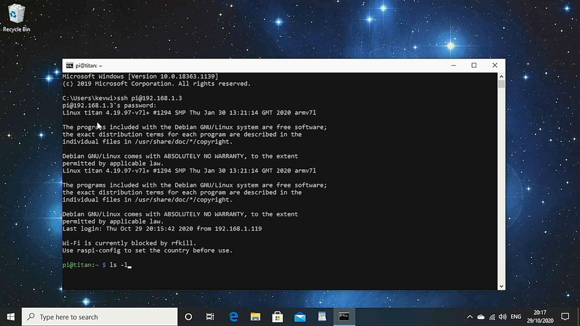 Using SSH in Windows 10