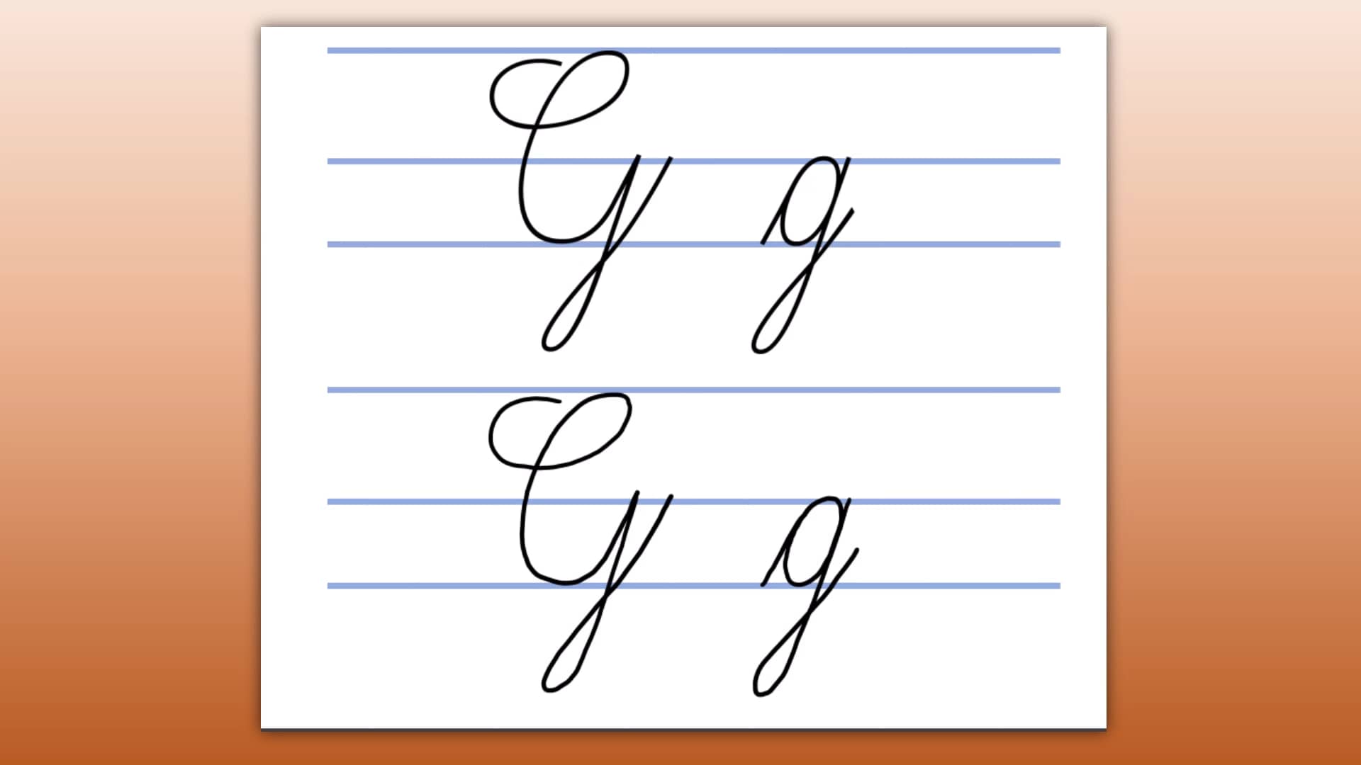 Pisano latinično slovo "G" on Vimeo