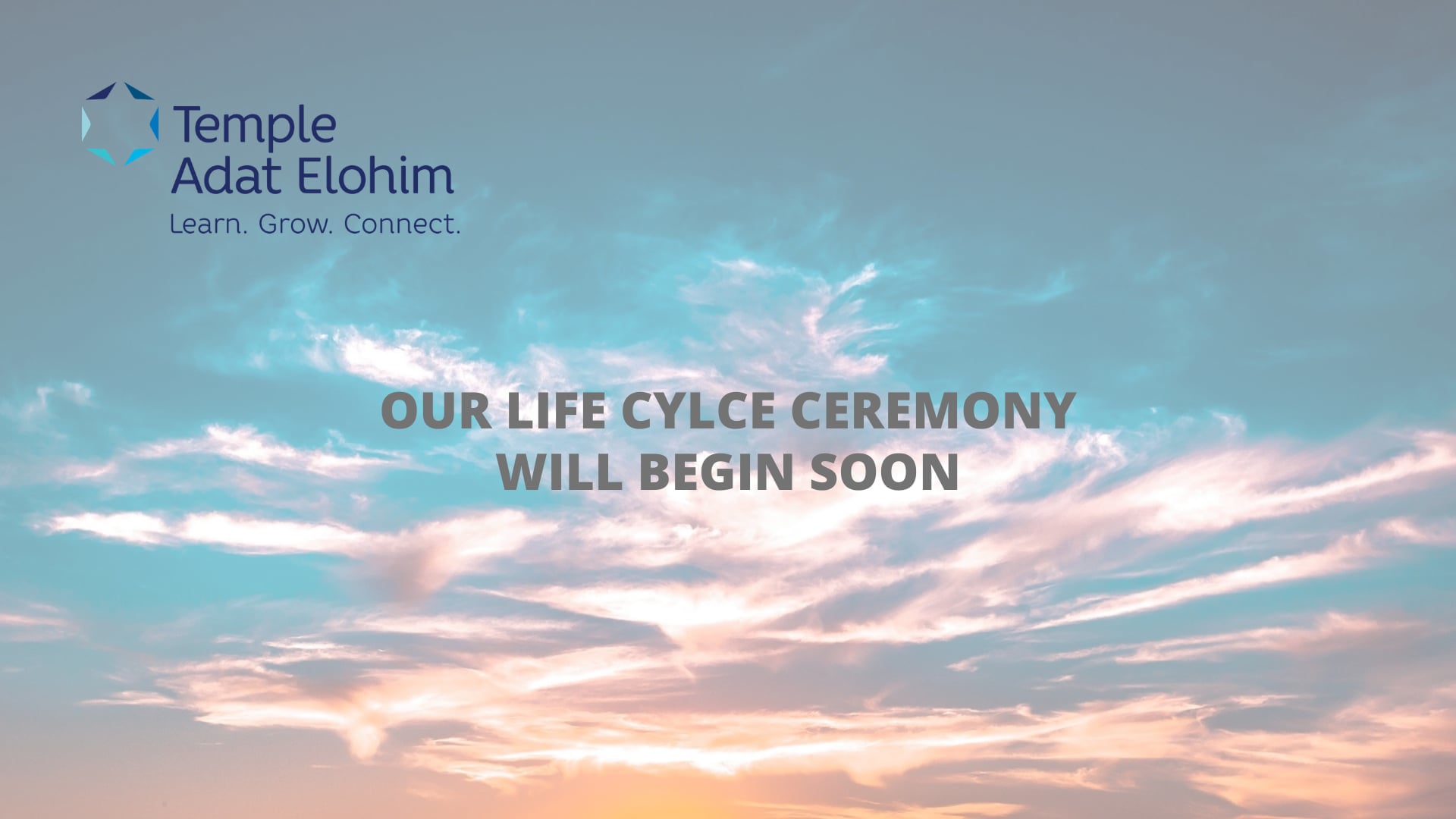 Temple Adat Elohim Life-Cycle Event on Vimeo