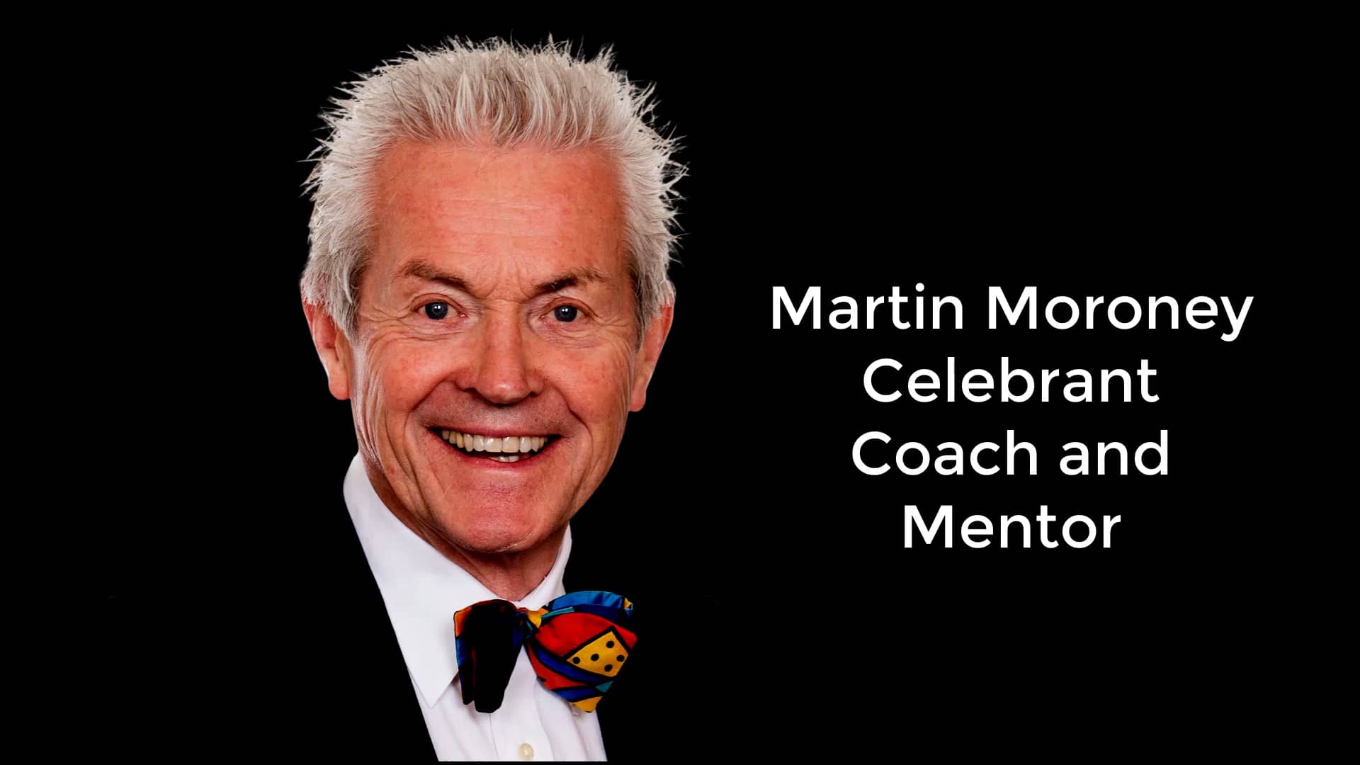 Martin Moroney Celebrant Coach and Mentor on Vimeo