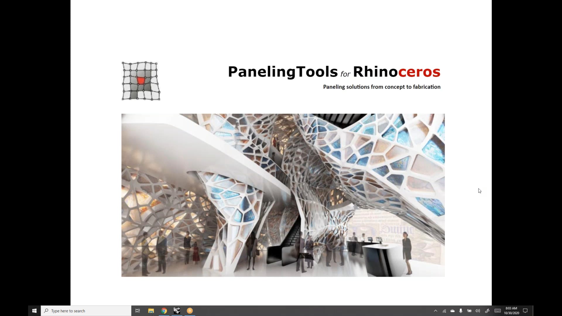 Paneling Tools for Rhino 7 (Webinar by Rajaa Issa) on Vimeo