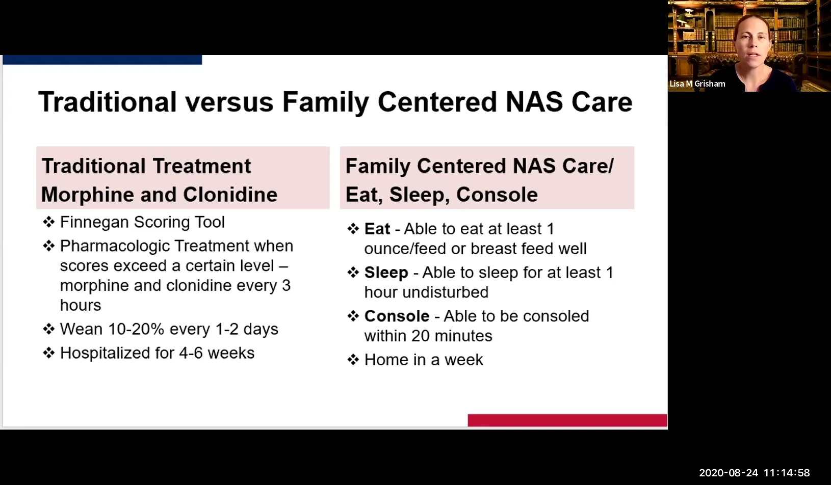 Family Centered NAS Program using Eat, Sleep, Console