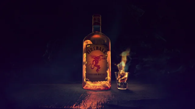 Fireball Whiskey Wallpaper