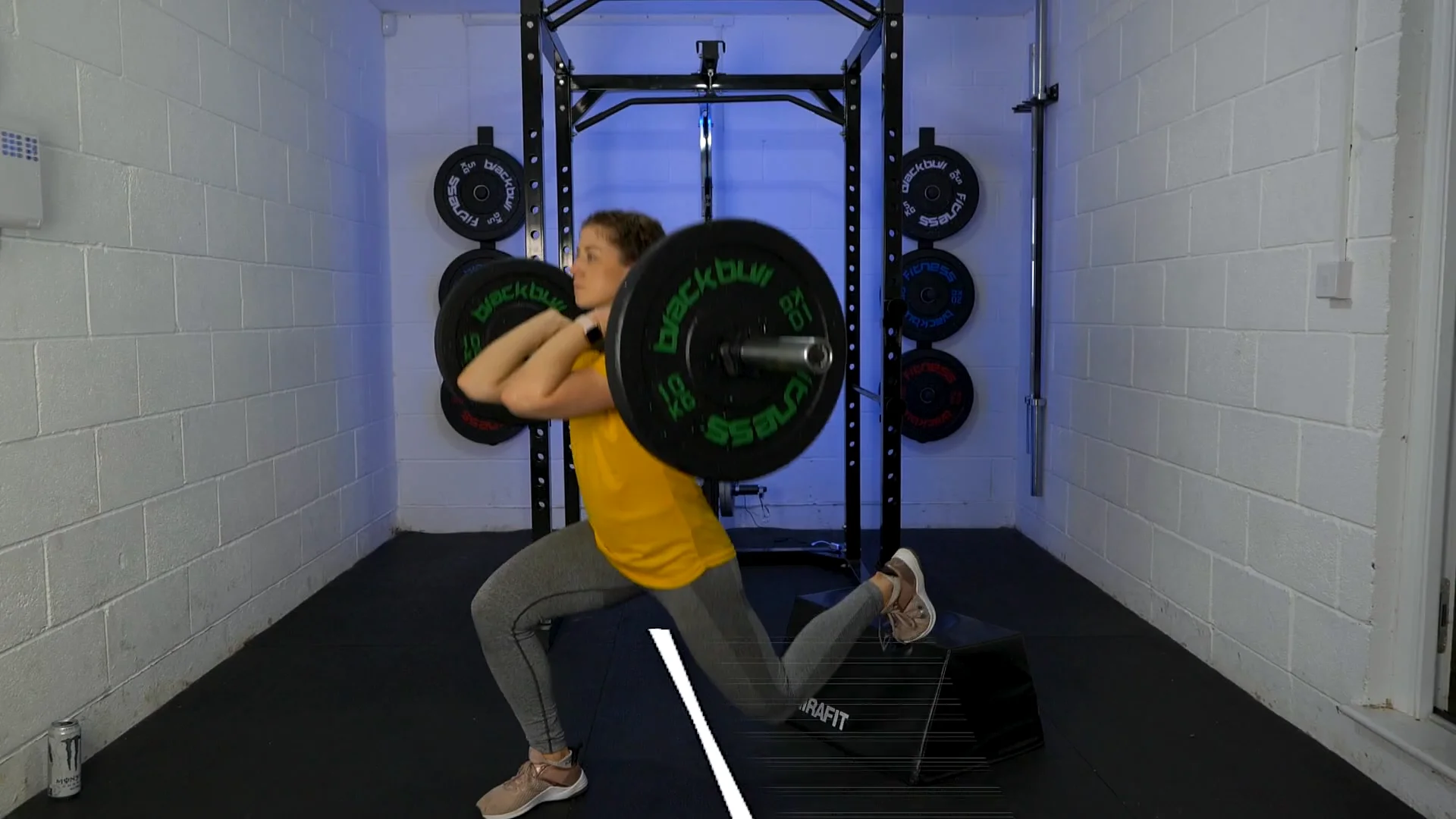 Front Rack Barbell Bulgarian Split Squat on Vimeo