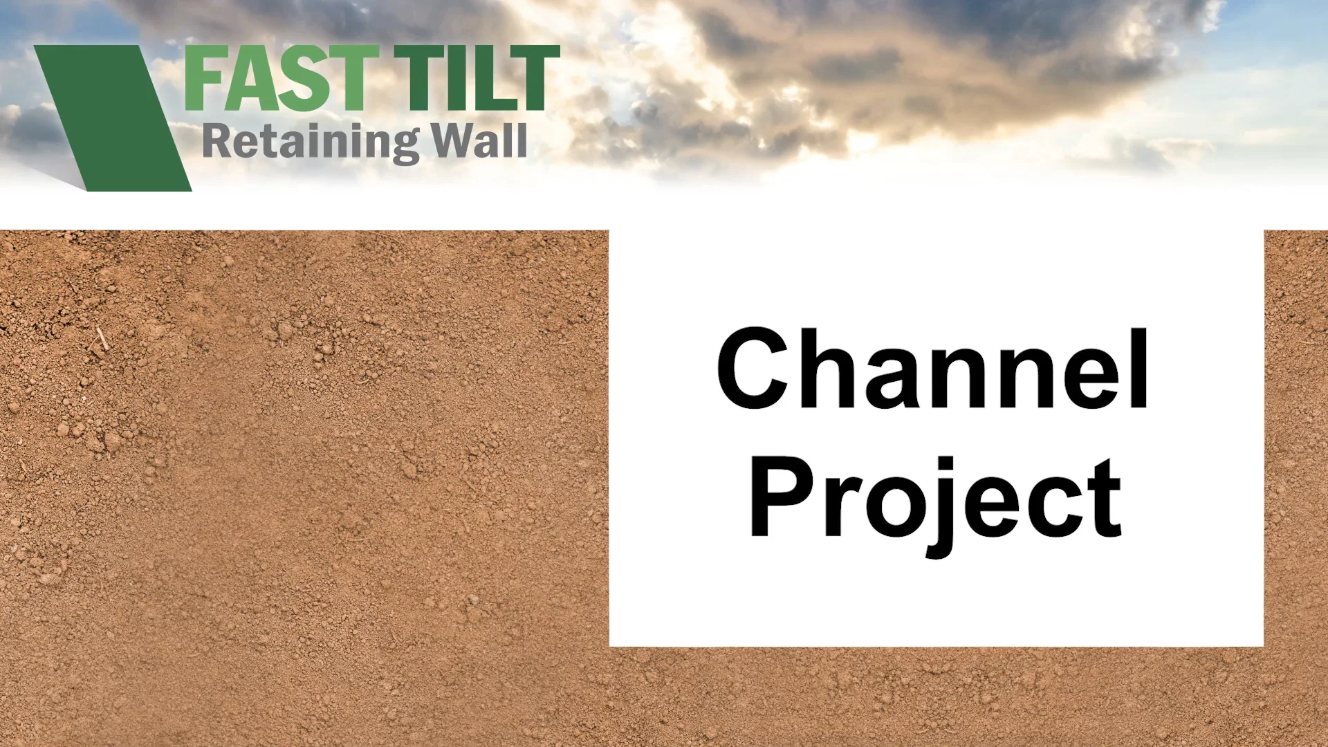 Fast Tilt Retaining Wall - Channel Wall Application on Vimeo