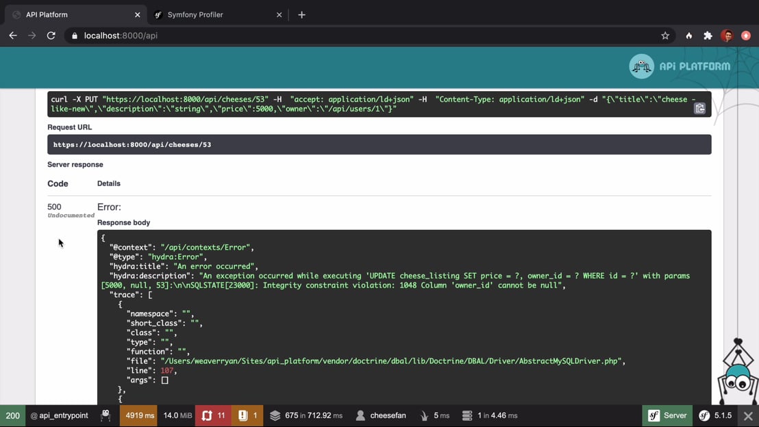 Input Dto Update Problems Api Platform 2 Part 3 Custom Resources Symfonycasts