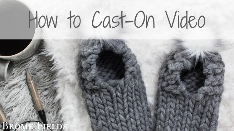 How to Cast-On Gray Day Slippers on Vimeo