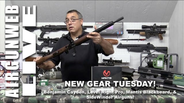 AIRGUNWEBTV LIVE! - SideWinder Airguns, Mantis Blackbeard, Benjamin ...