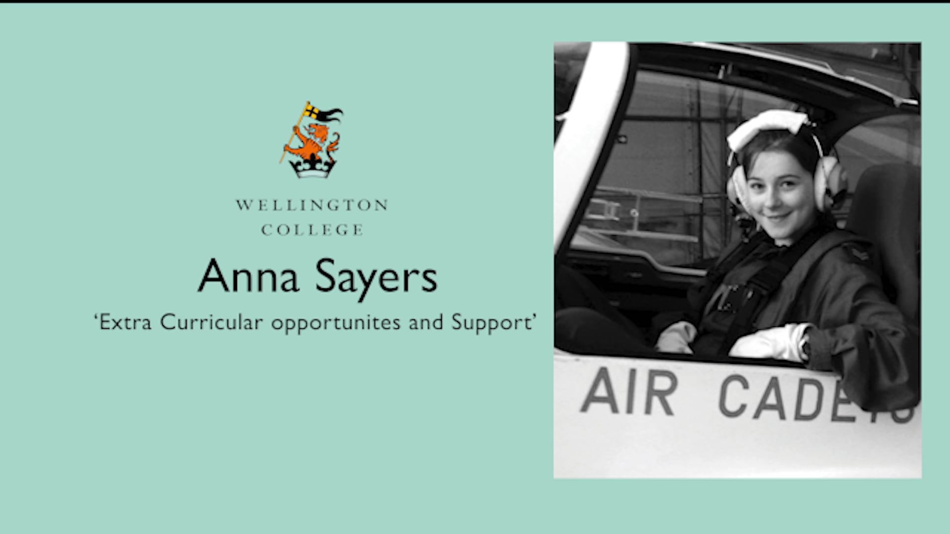 Anna Sayers (W 14) - Extra-Curricular opportunities and the support on ...