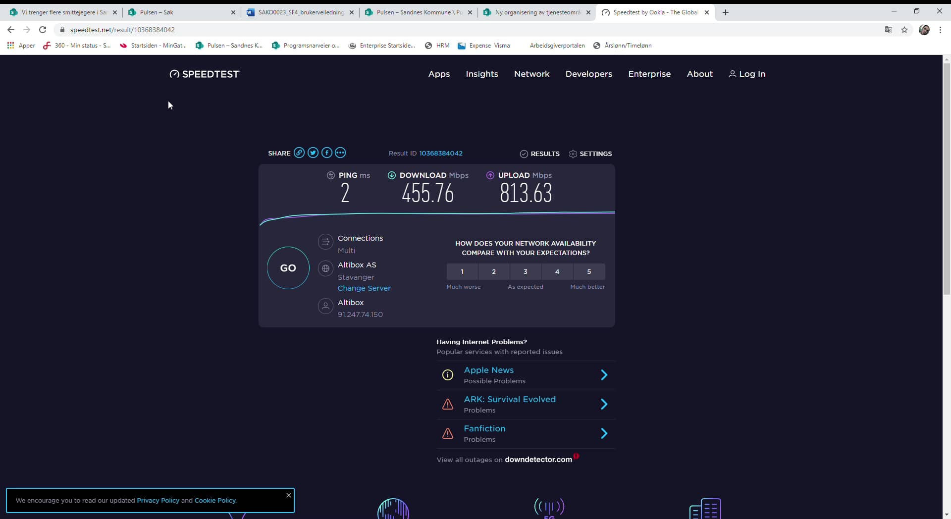 Speedtest by Ookla - The Global Broadband Speed Test - Google Chrome ...