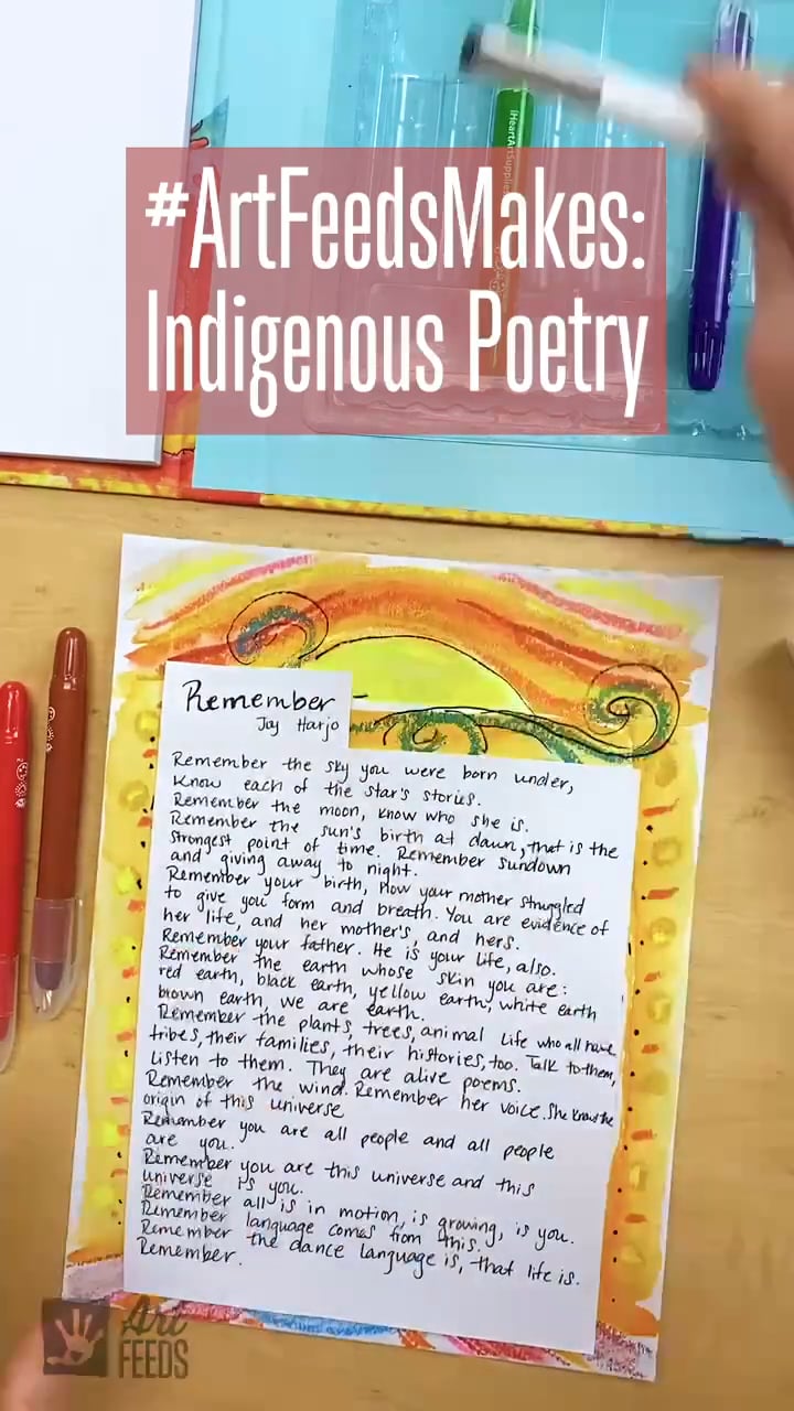 Indigenous Poetry #ArtFeedsMakes on Vimeo