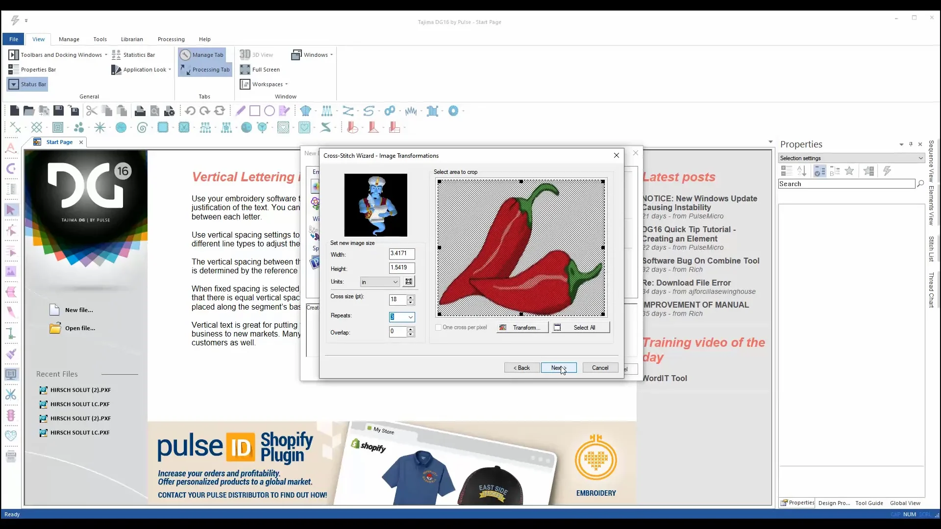 DG16 Tips & Tutorials - Cross Stitch on Vimeo