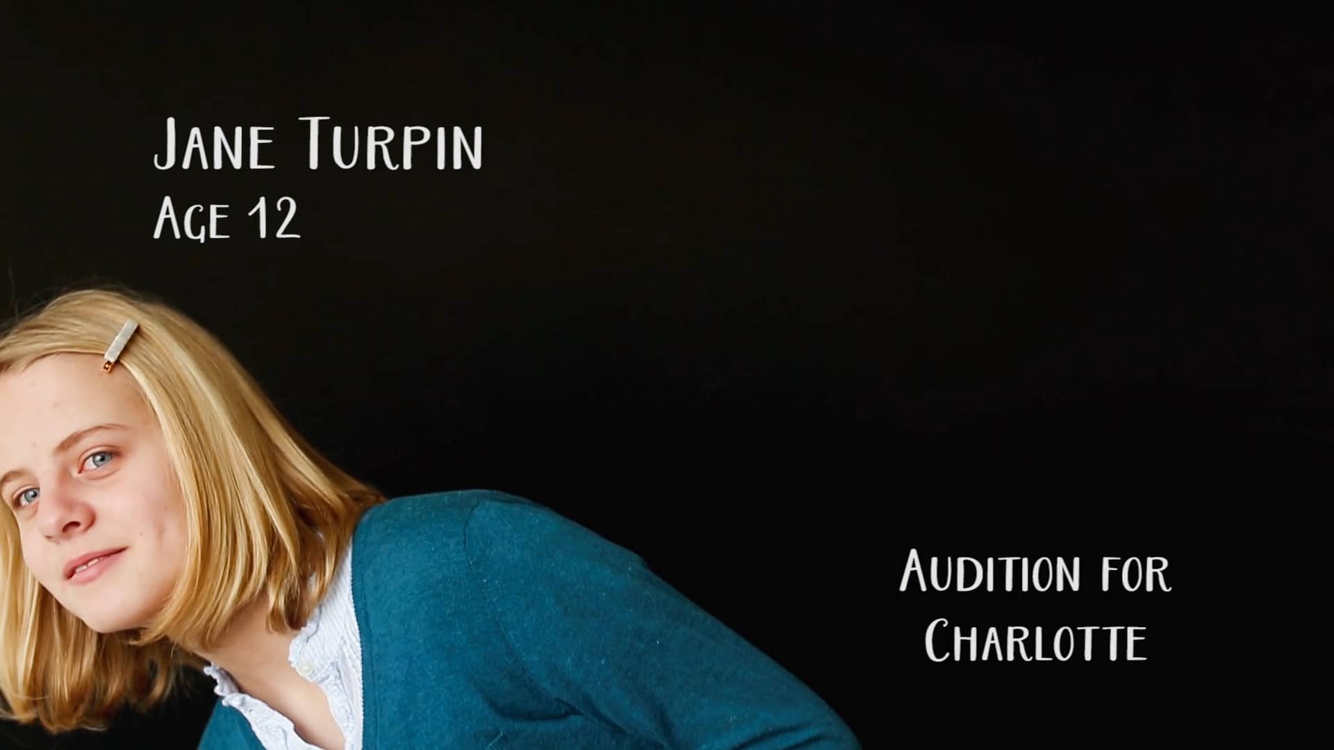 Jane Turpin Audition on Vimeo