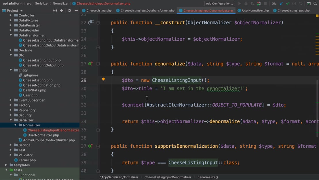 Dto Input Initializer Logic Api Platform 2 Part 3 Custom Resources Symfonycasts 