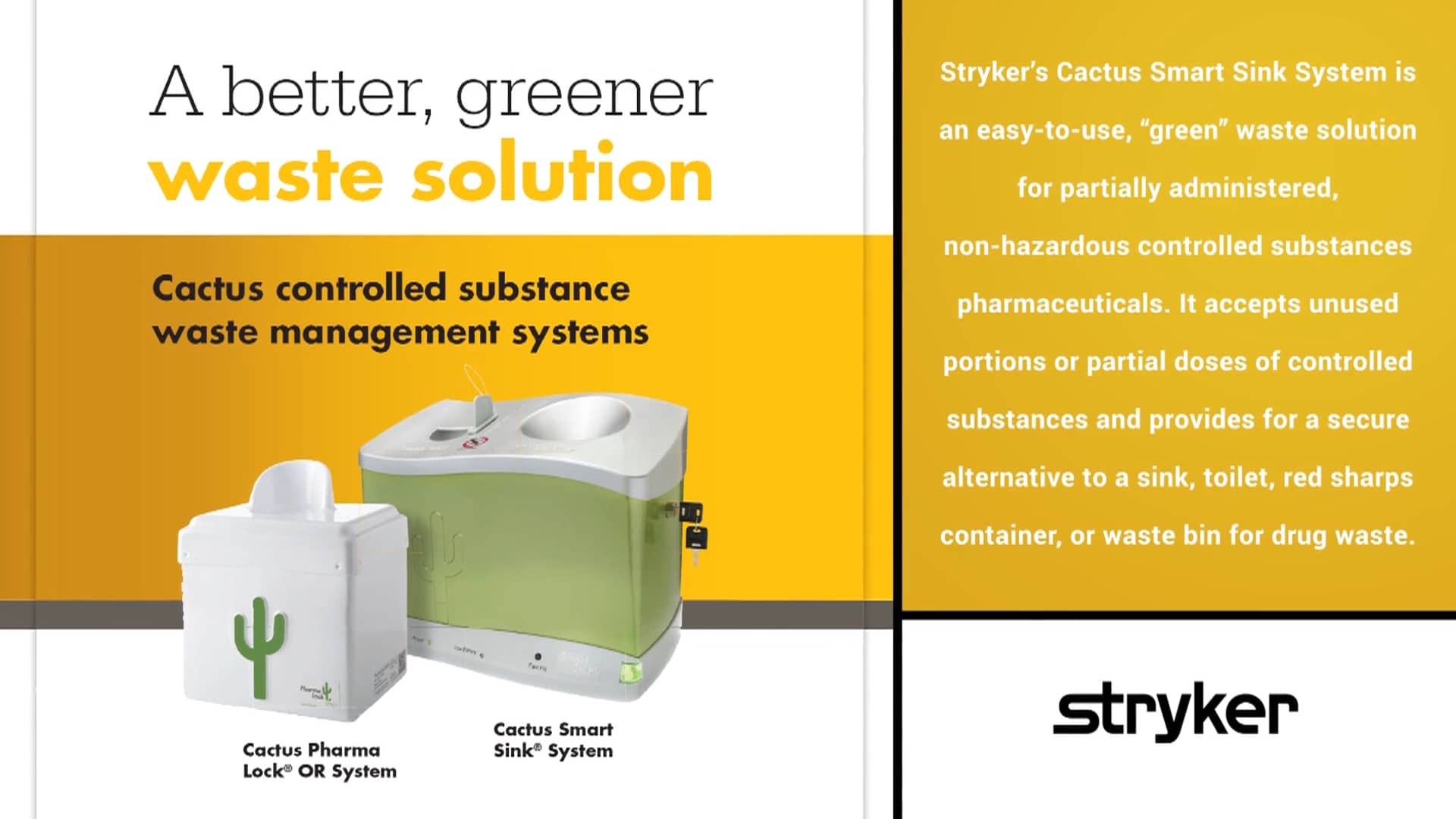 Stryker | Cactus Controlled Substance Waste Management Systems | 20Ways ...