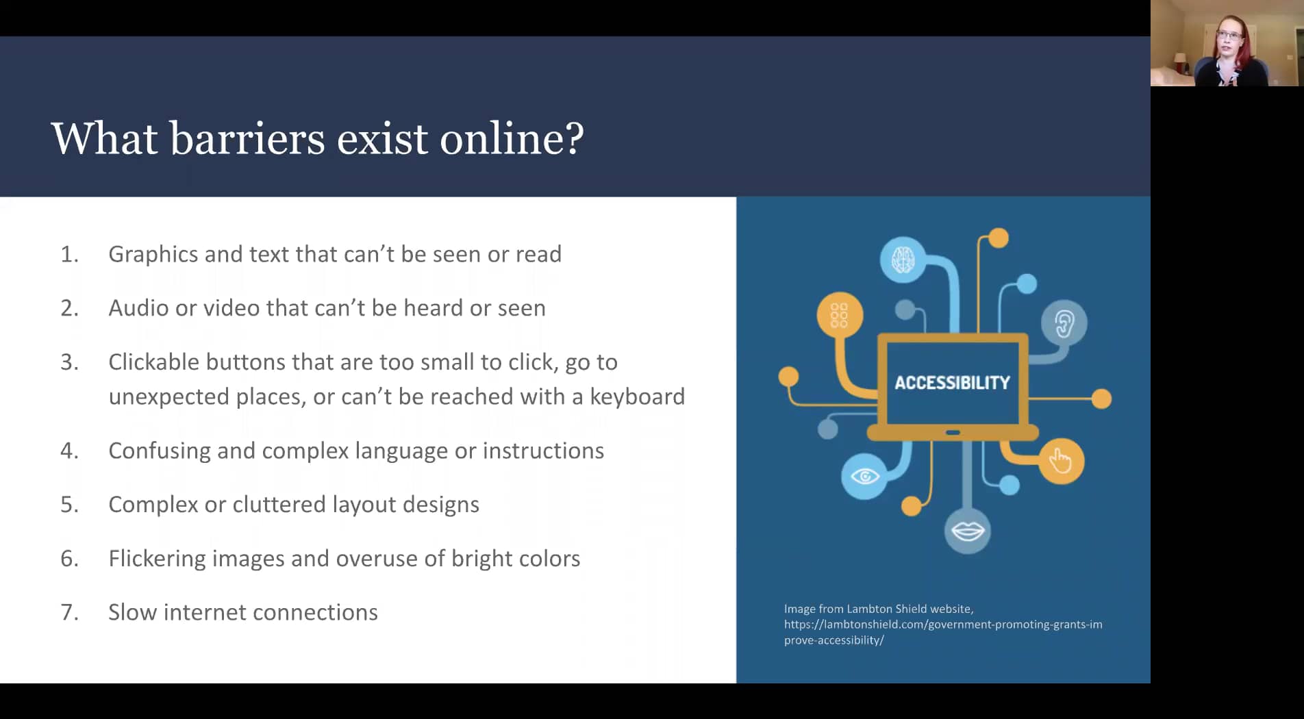 Library Accessibility Alliance webinar #3: Intro to WCAGstandards on Vimeo