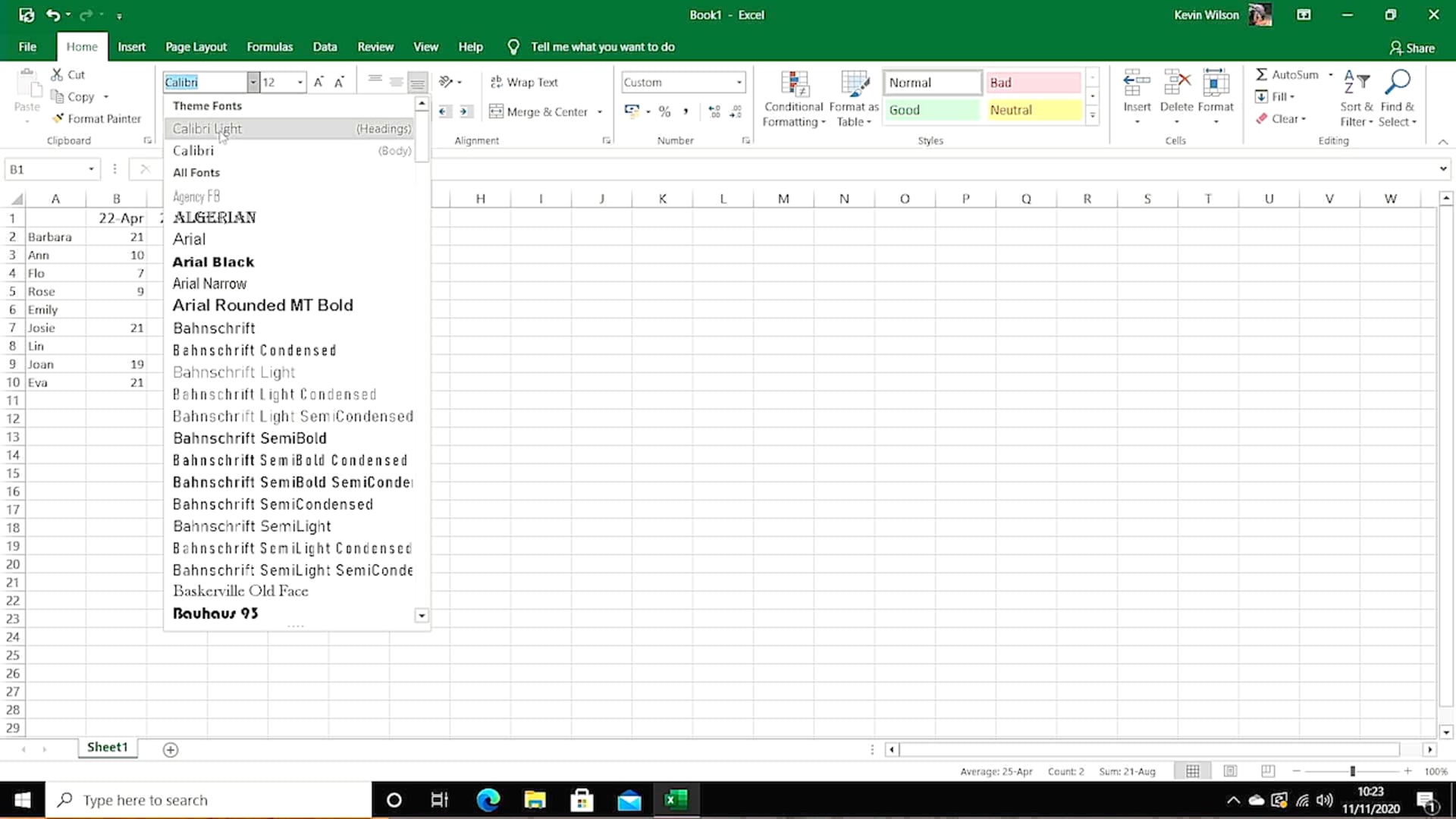 Building Spreadsheets