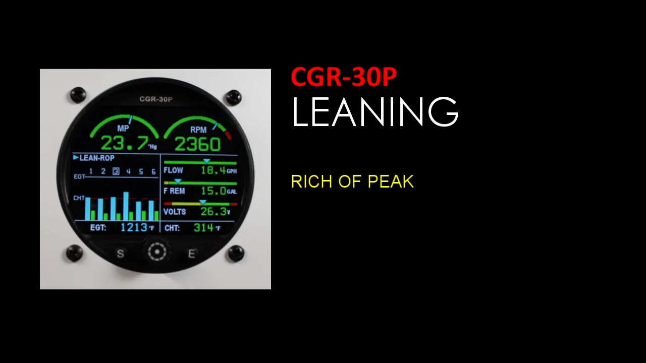 CGR-30P LEANING MODES