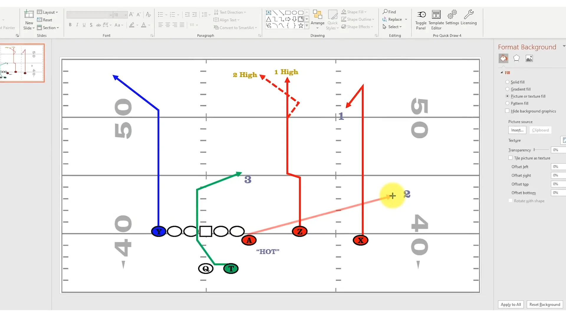Pro Quick Draw: Football Playbook Demo