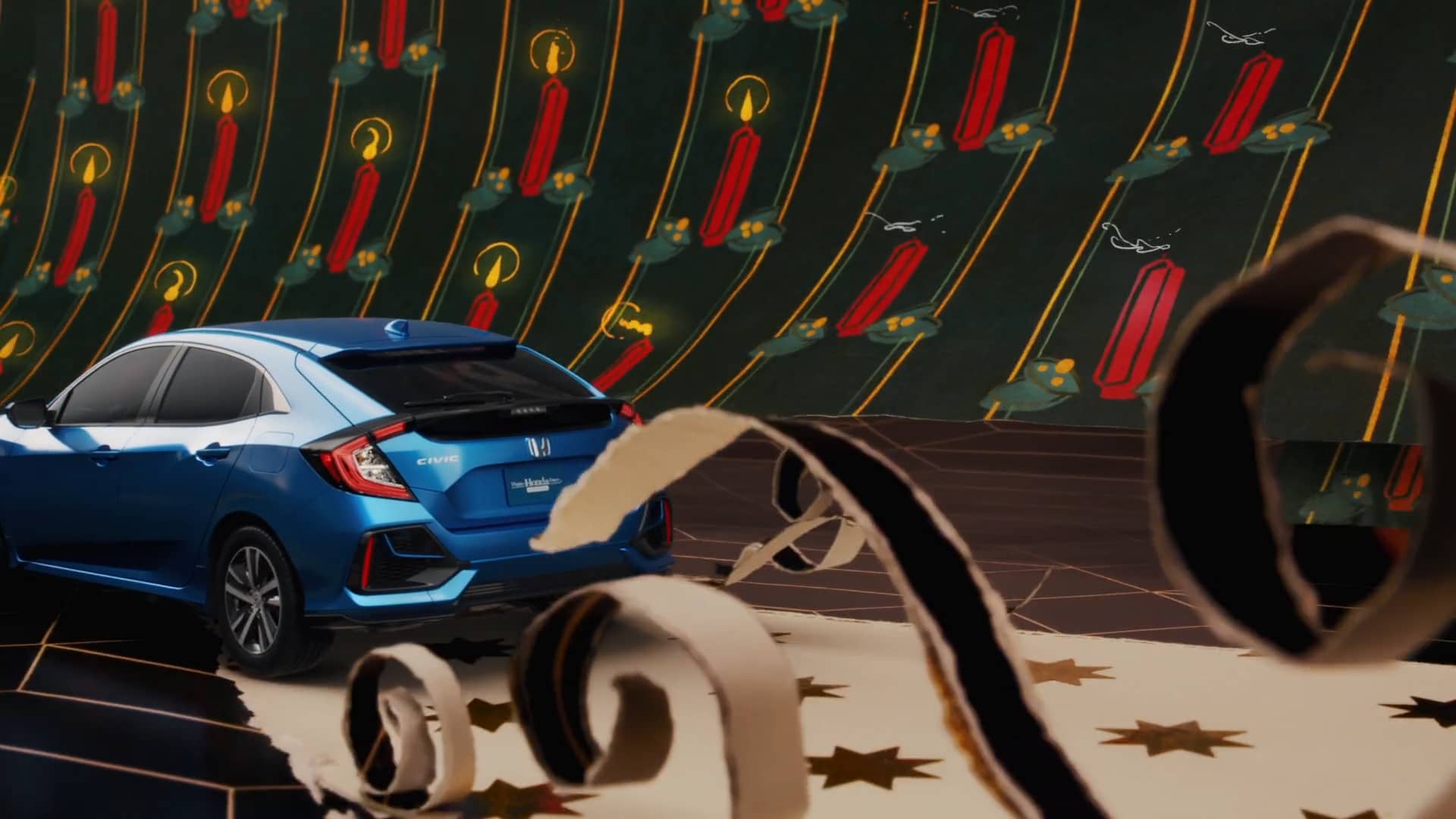 Honda - Wrapping Paper Sedan on Vimeo