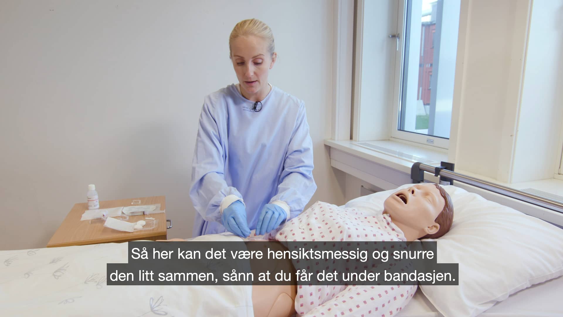 Innleggelse av subkutan kanyle on Vimeo