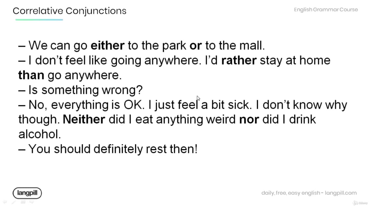 3 Correlative Conjunctions Short Story on Vimeo