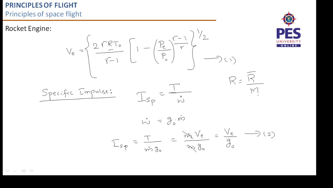 UE18ME321_Unit5_CLASS_9_Rocket_engine_and_Thrust_equation on Vimeo