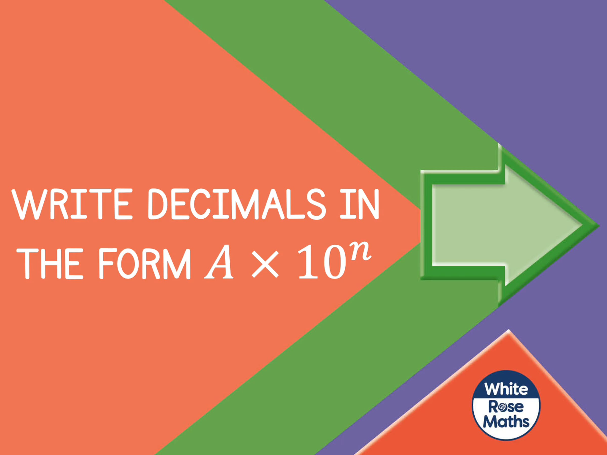 Aut7417 - Write decimals in the form Ax10n (H)