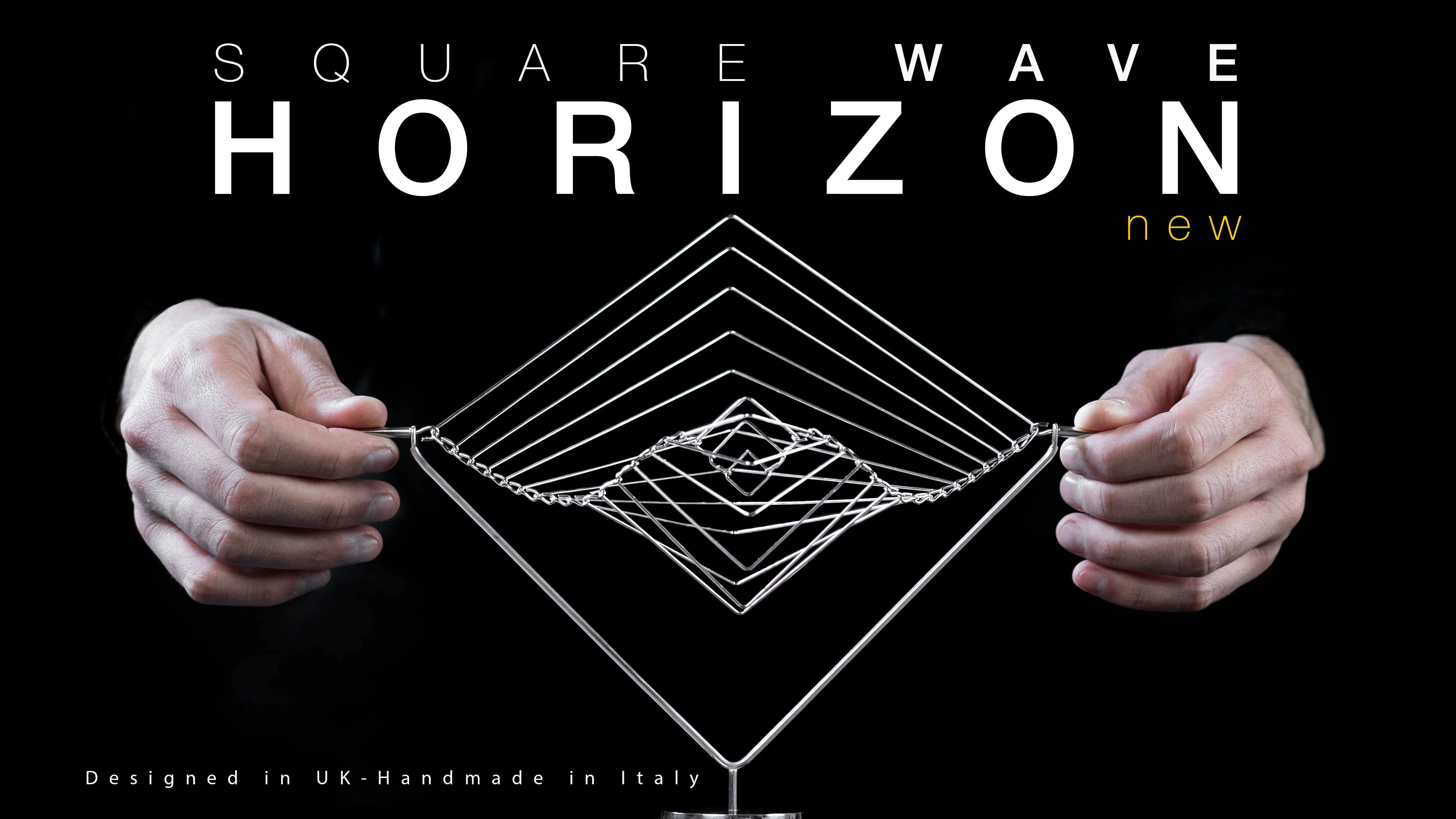 Square Wave Horizon - High Quality, Stainless-Steel Kinetic Desk Toy ...