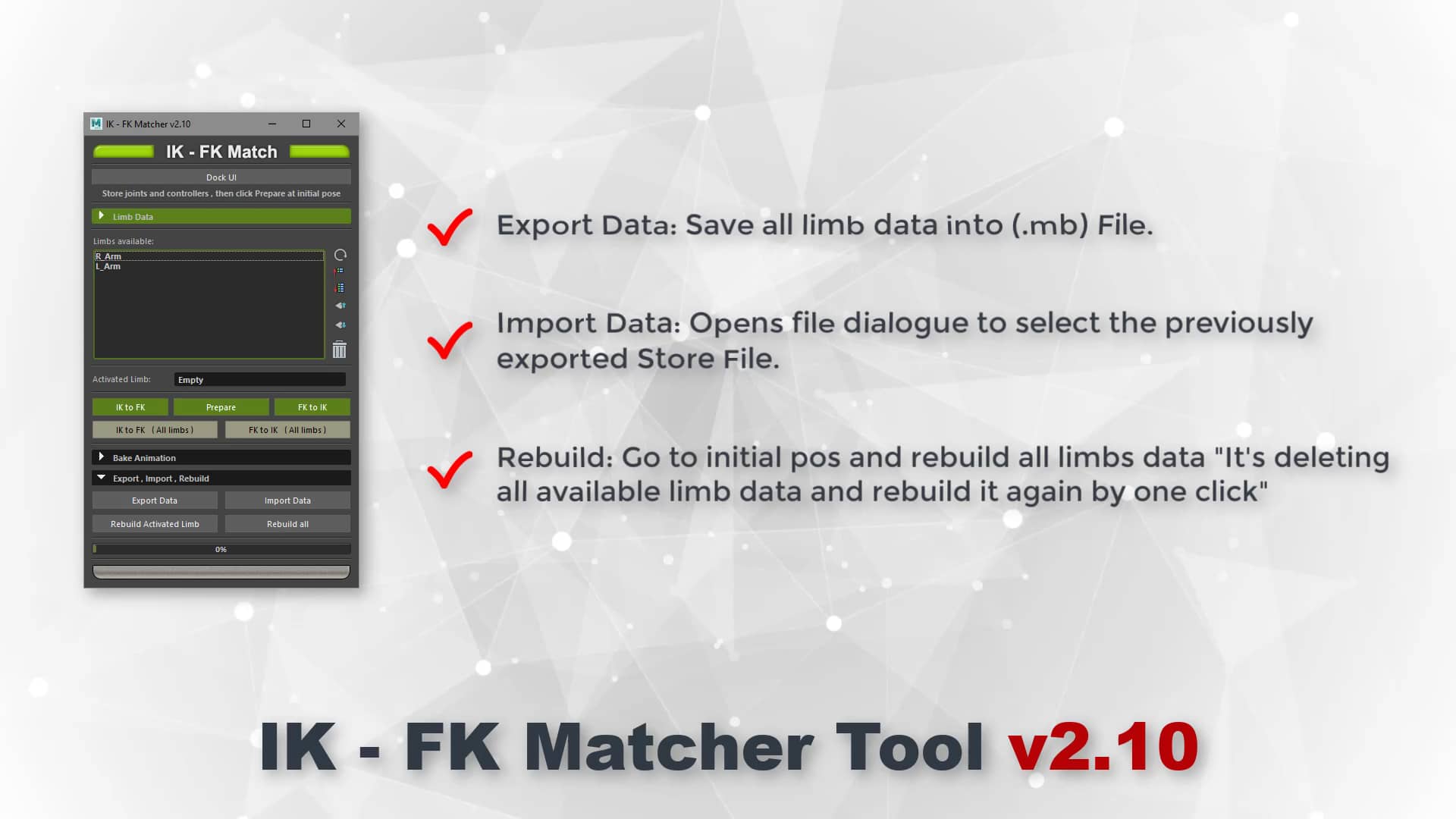 IK/FK Matching Tool For Maya v2.10 on Vimeo