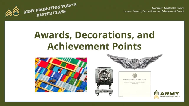 Us Army Awards And Decorations Points | Shelly Lighting