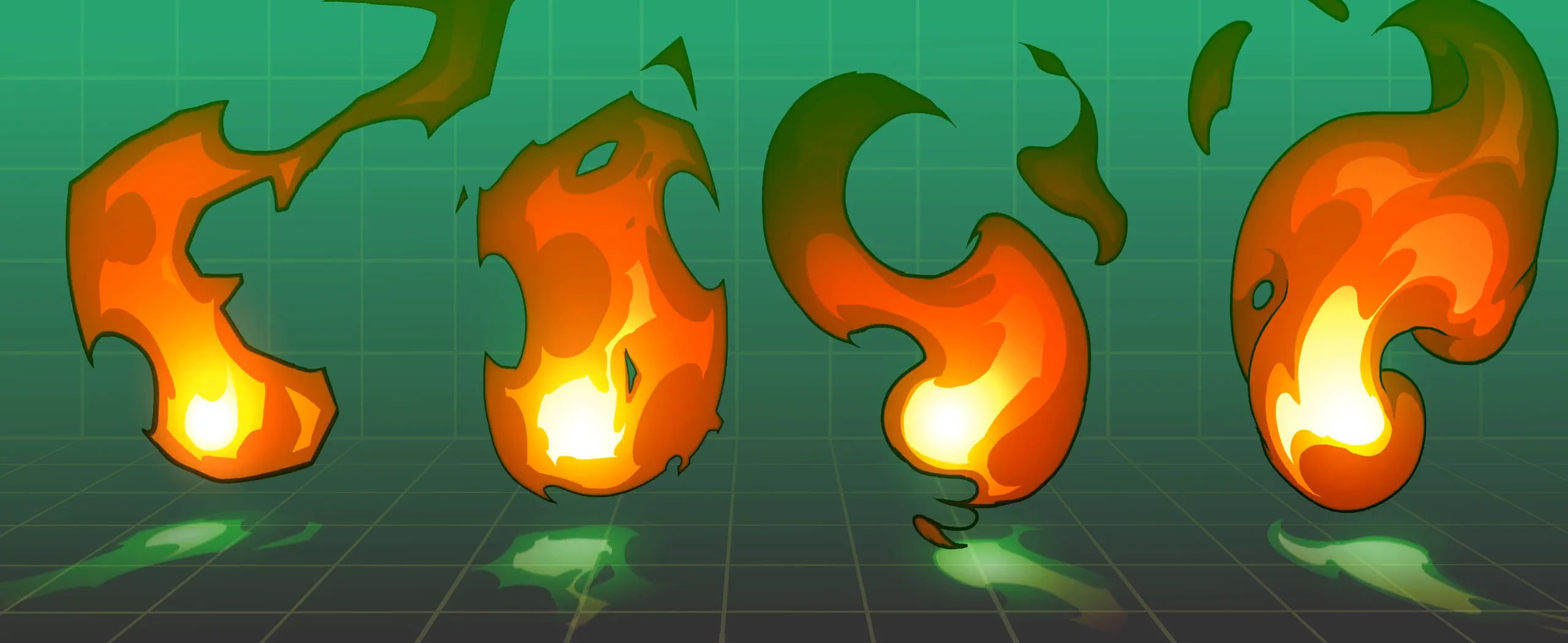 2D ANIMATION "STYLIZED FIRE" VFX